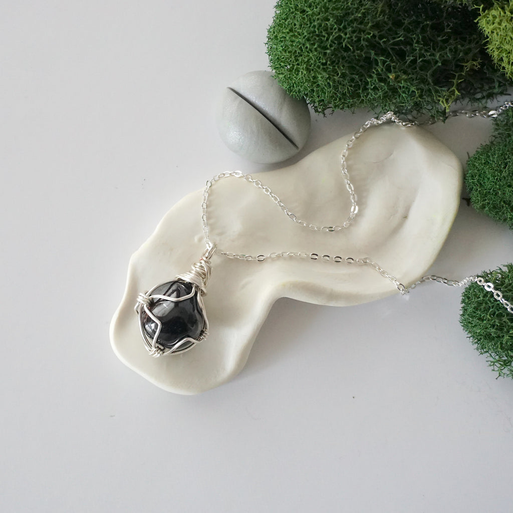 Raw Garnet Necklace – Handmade January Birthstone Jewelry Pendant ...