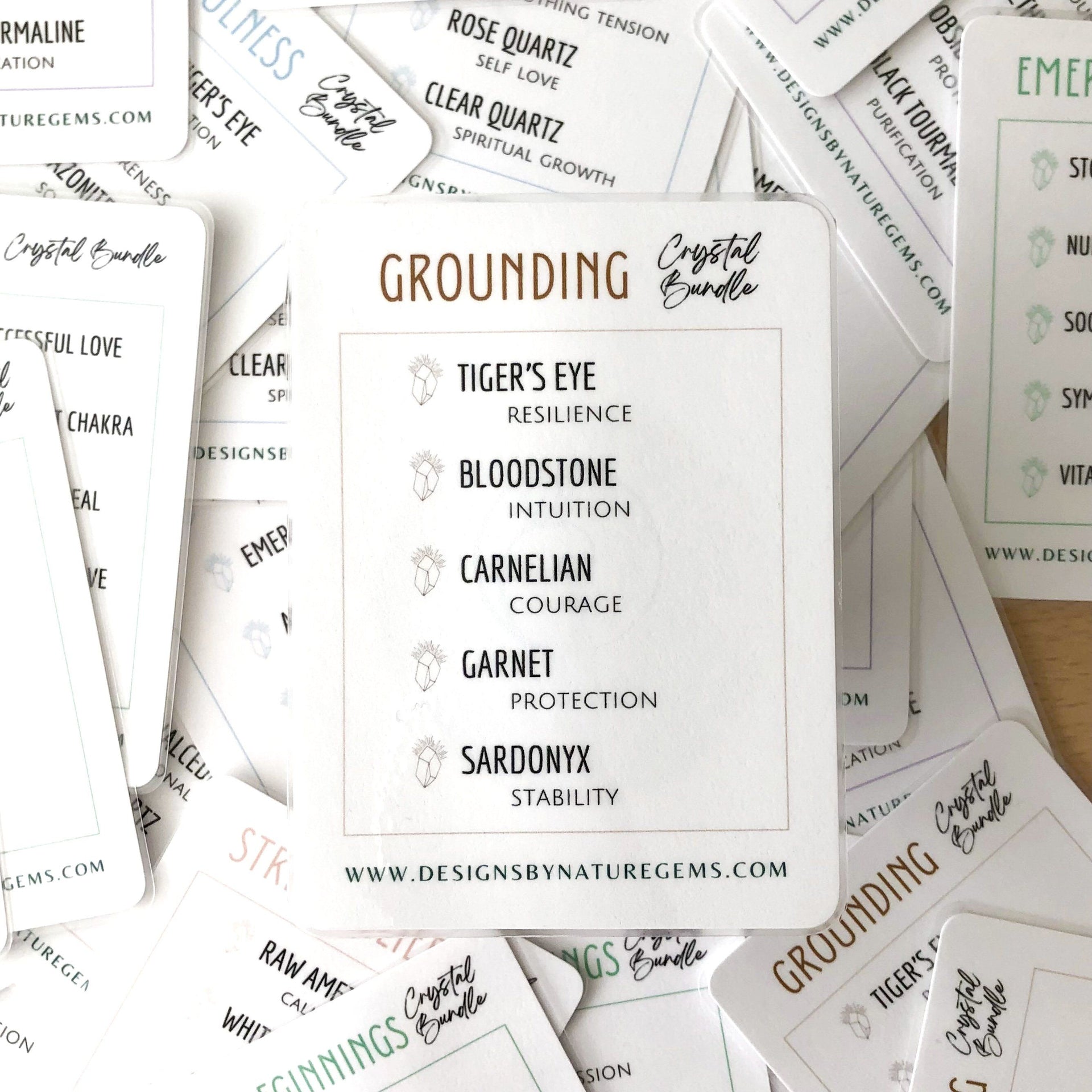 Grounding Crystals - Bundle Bags – Designs by Nature Gems