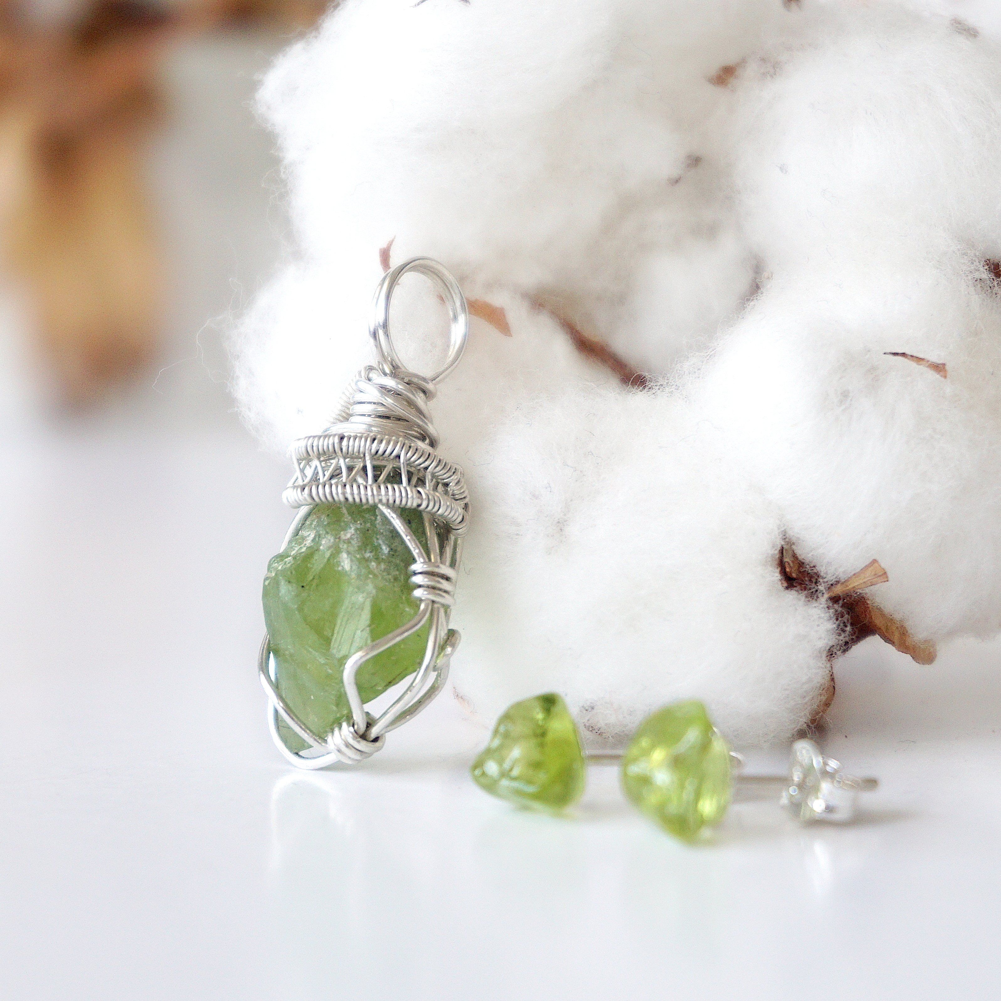 Peridot Gift Set - Sterling Silver – Designs by Nature Gems